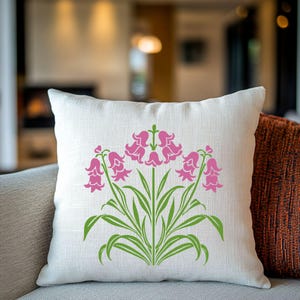 Bluebell Flowers Vector Line Cutting File Vinyl and Laser, Stencil ...