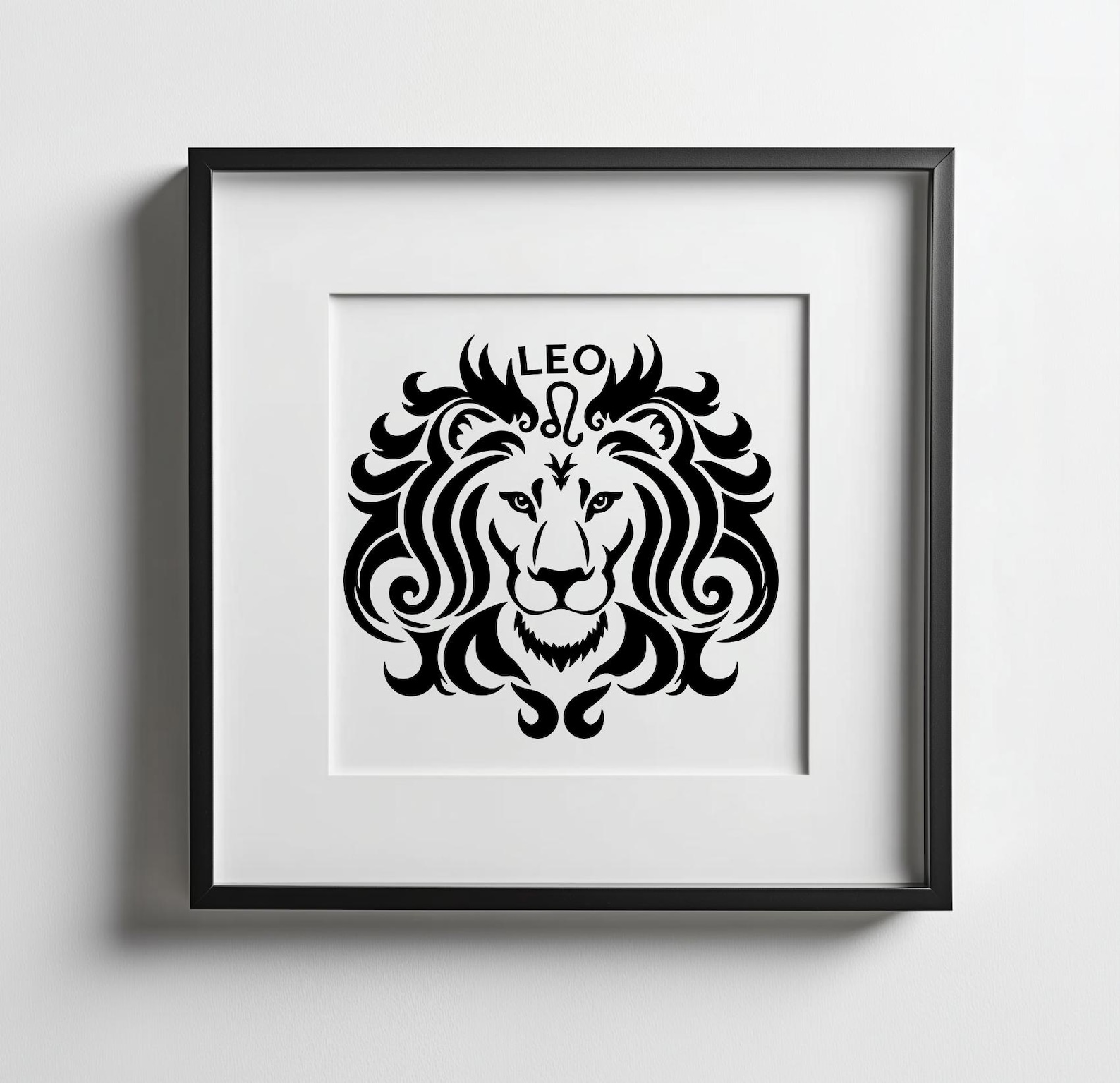 Leo Lion Fire Zodiac Star Sign Vector Line Cutting File for Vinyl ...