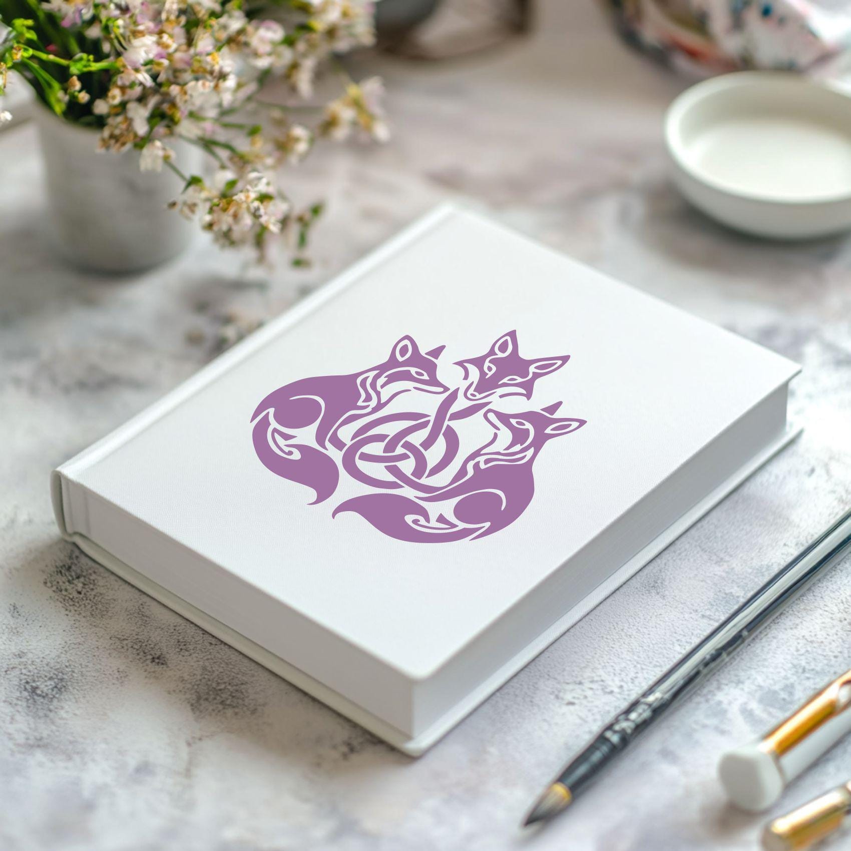 Entwined Fox Trio Endless Celtic Knot Vector File for Cut, Print, Vinyl ...