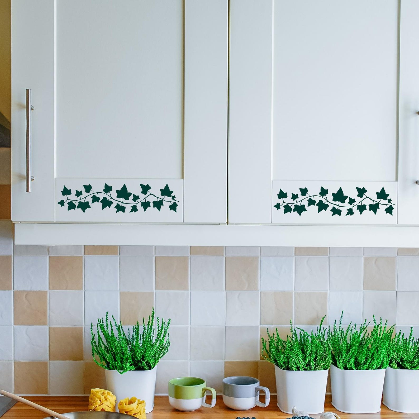 Climbing Ivy Border Trailing Vector File for Cutting, Vinyl, Laser, SVG ...