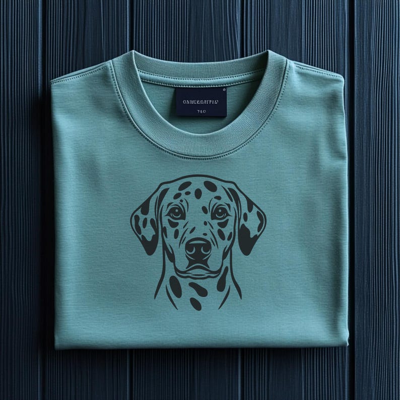 Dalmatian Spot Dog Face Vector File for Cutting, Vinyl, Laser, Cricut ...