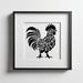 Rooster Cockerel Vector File, Stencil Ready, for Cutting, Vinyl, Laser ...