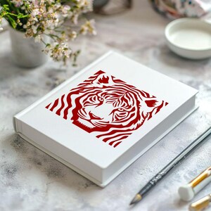Majestic Tiger Head Cutting File, Svg Dxf Png Eps Pdf for Cricut, Laser ...