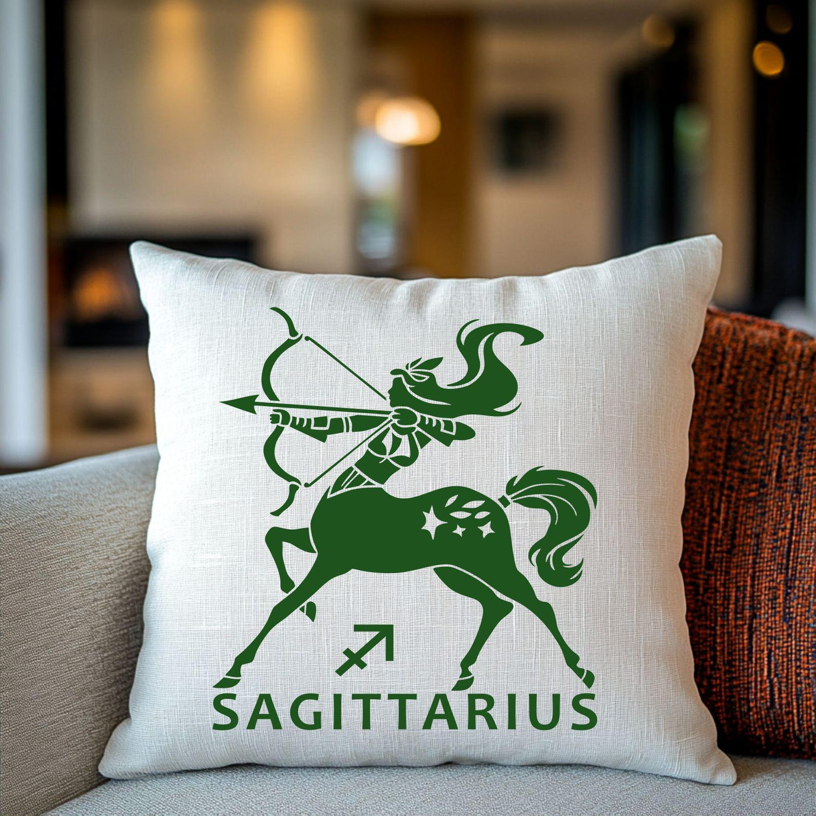 Sagittarius Archer Star Sign Vector Line Cutting File for Vinyl, Laser ...