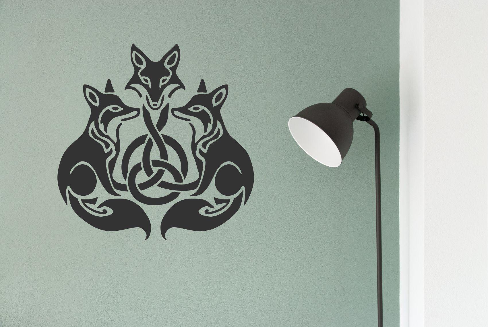 Entwined Fox Trio Endless Celtic Knot Vector File for Cut, Print, Vinyl ...