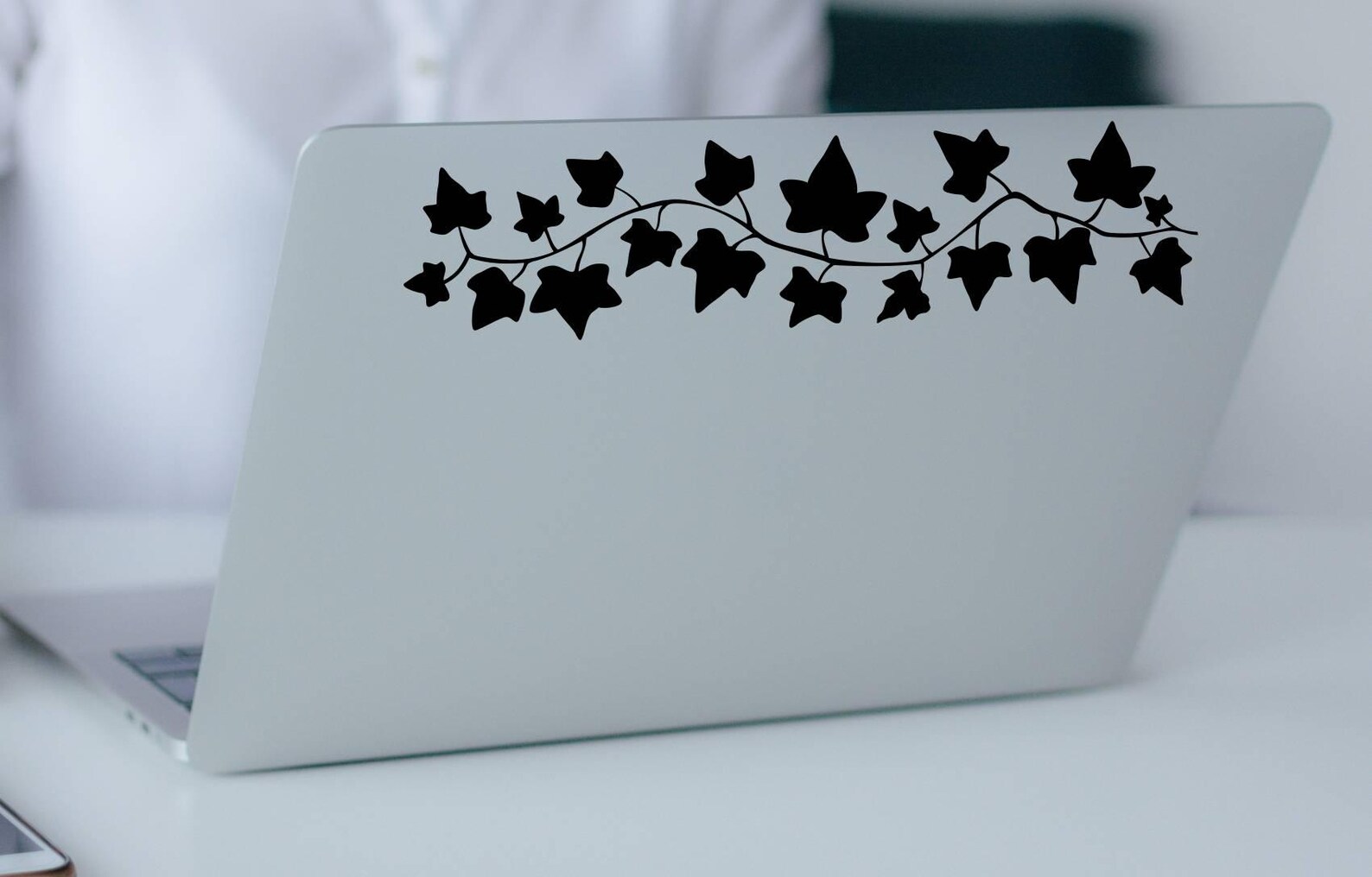 Climbing Ivy Border Trailing Vector File for Cutting, Vinyl, Laser, SVG ...