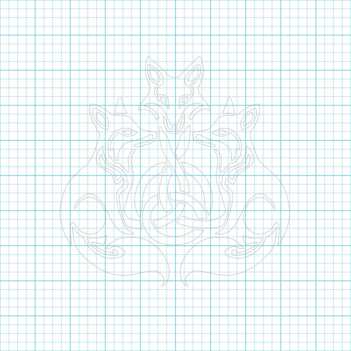 Entwined Fox Trio Endless Celtic Knot Vector File for Cut, Print, Vinyl ...