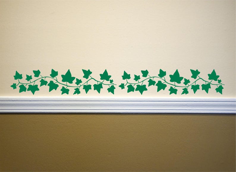 Climbing Ivy Border Trailing Vector File for Cutting, Vinyl, Laser, SVG ...
