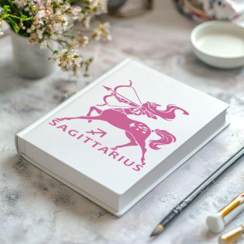 Sagittarius Archer Star Sign Vector Line Cutting File for Vinyl, Laser ...