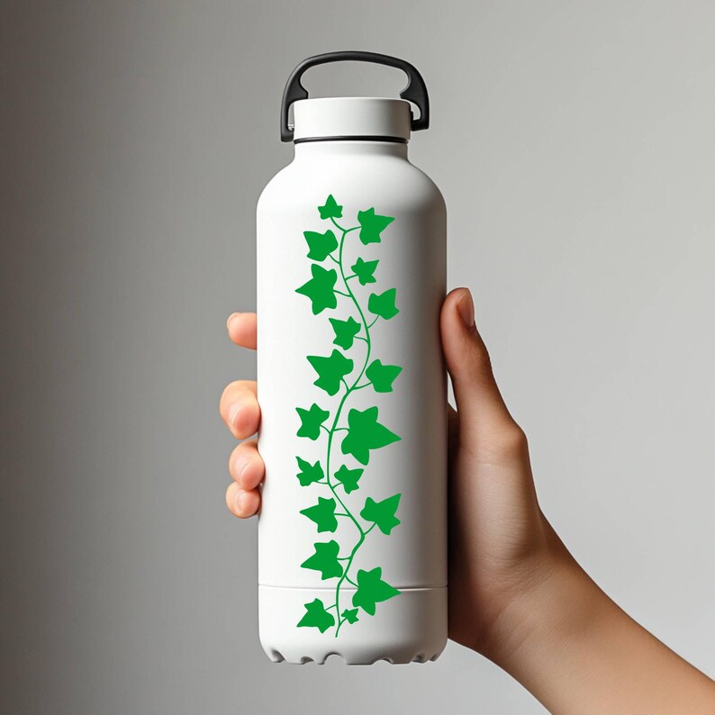 Climbing Ivy Border Trailing Vector Line Cutting File Vinyl and Laser ...