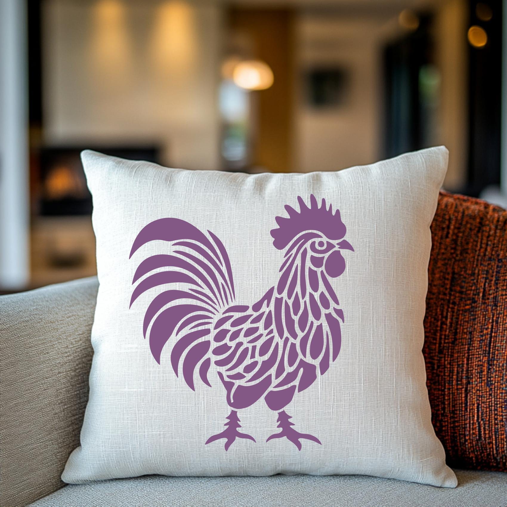 Rooster Cockerel Vector File, Stencil Ready, for Cutting, Vinyl, Laser ...