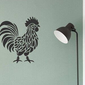 Rooster Cockerel Vector File, Stencil Ready, for Cutting, Vinyl, Laser ...