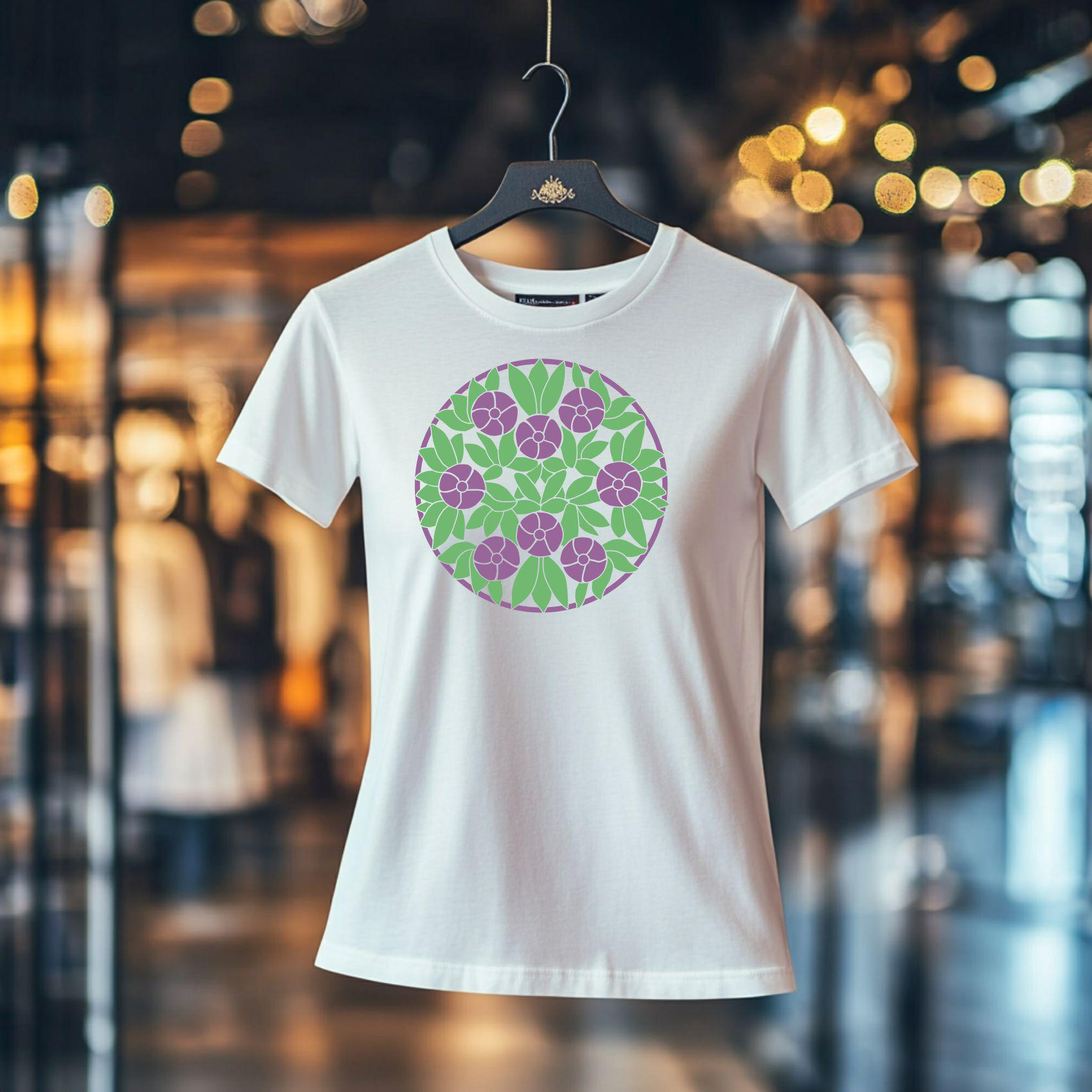 Flower Round Circle Vector File for Cutting, Vinyl, Laser Cricut ...