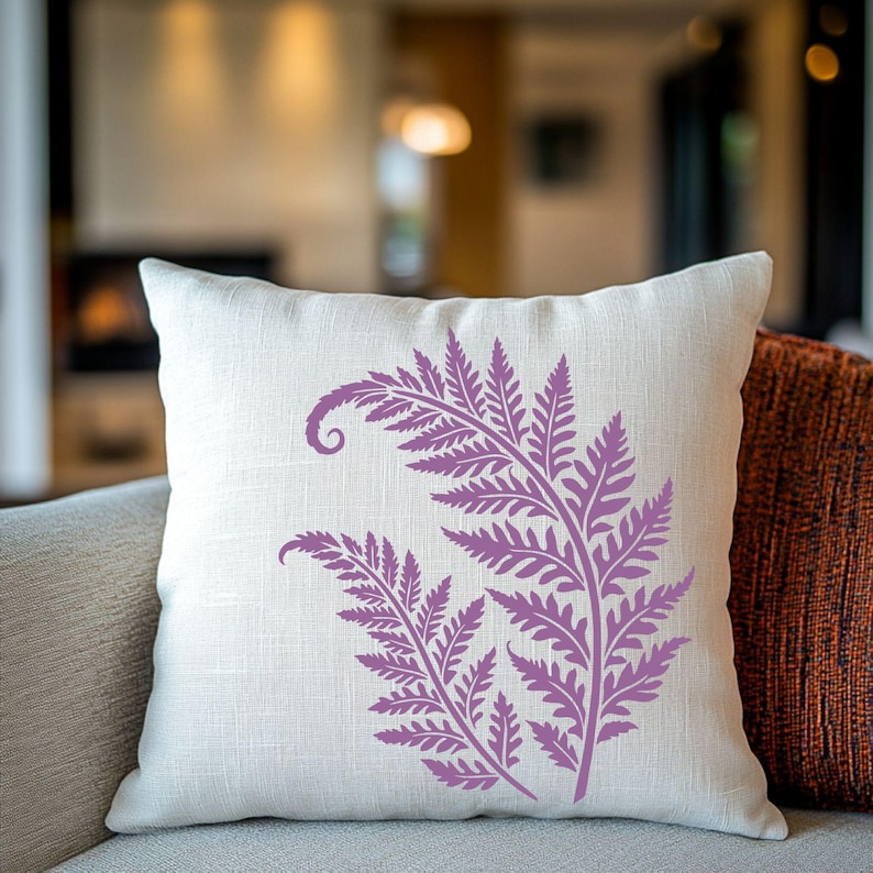 Fern Leaves Fronds Vector Line Cutting File for Vinyl Laser SVG Cricut ...