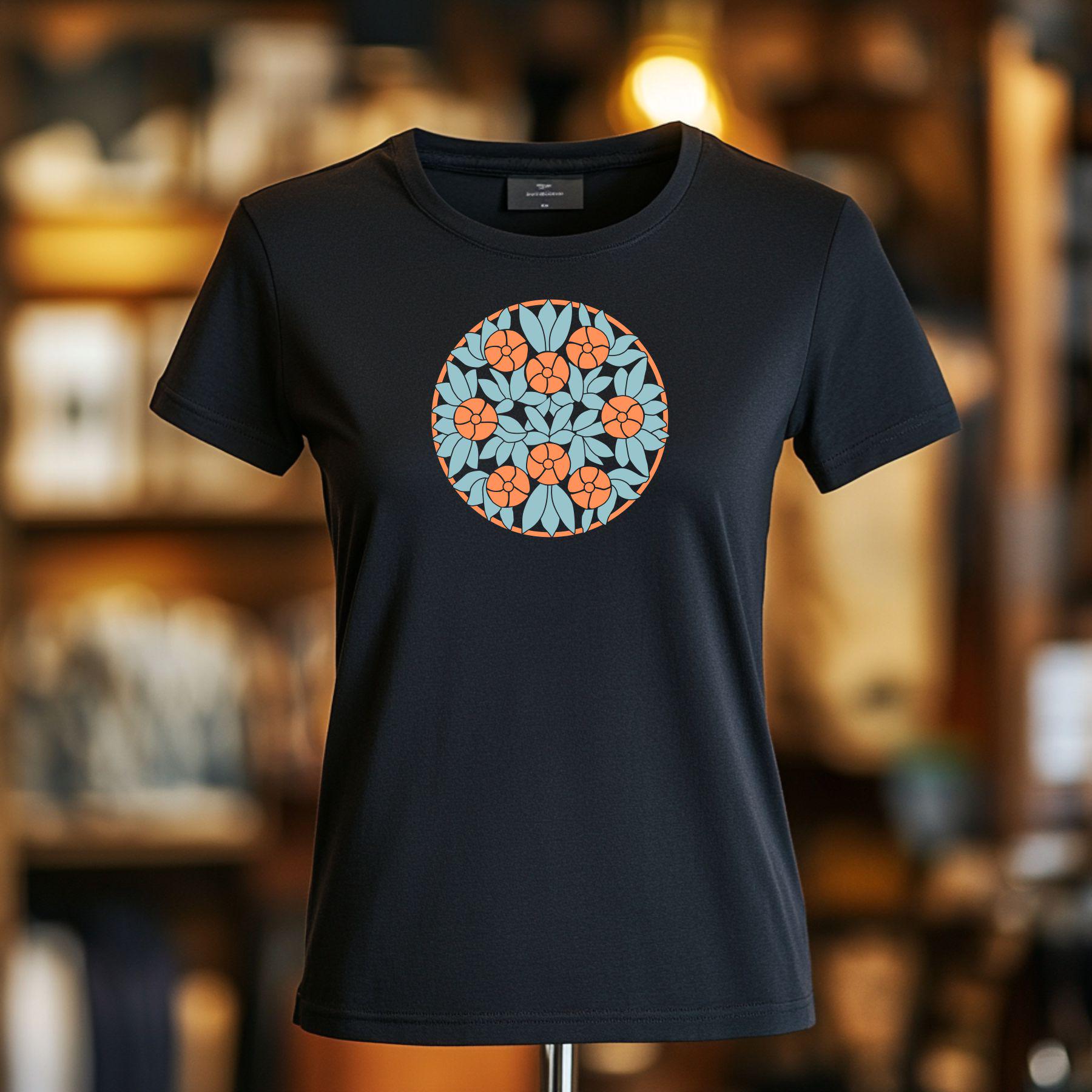 Flower Round Circle Vector File for Cutting, Vinyl, Laser Cricut ...