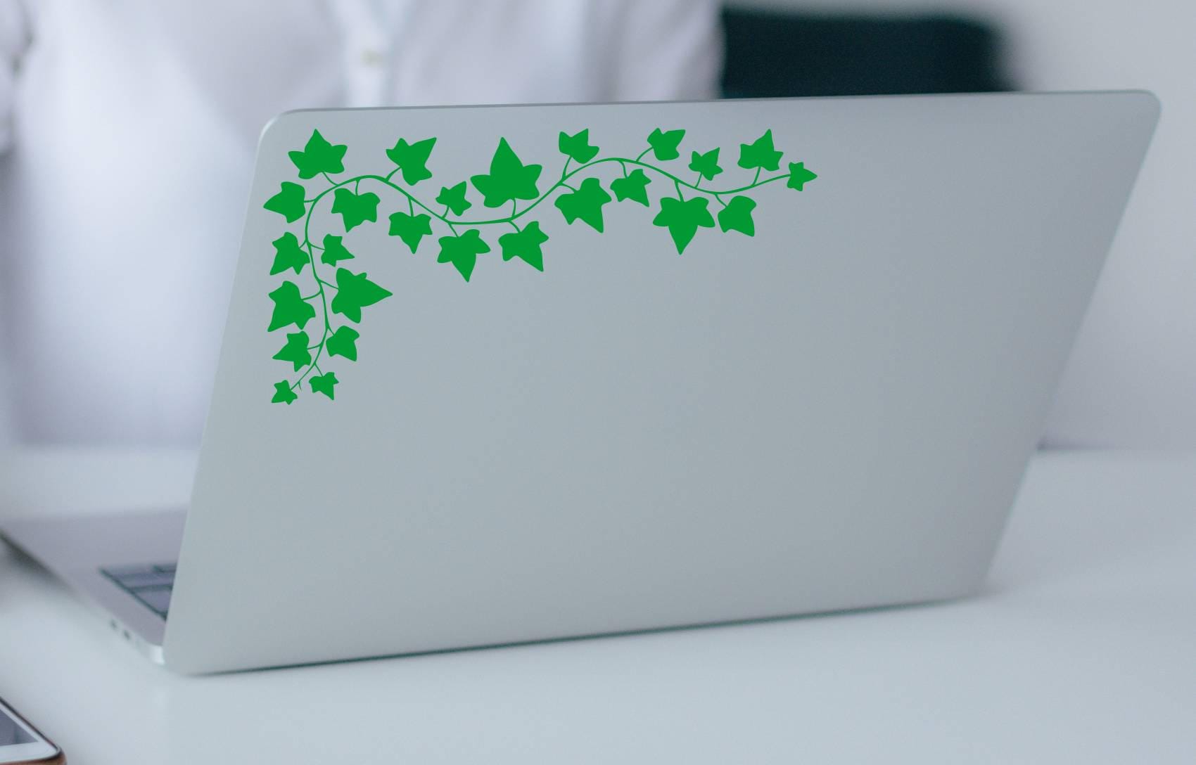 Ivy Corner Border Trailing Vector Line Cutting File Vinyl and Laser ...