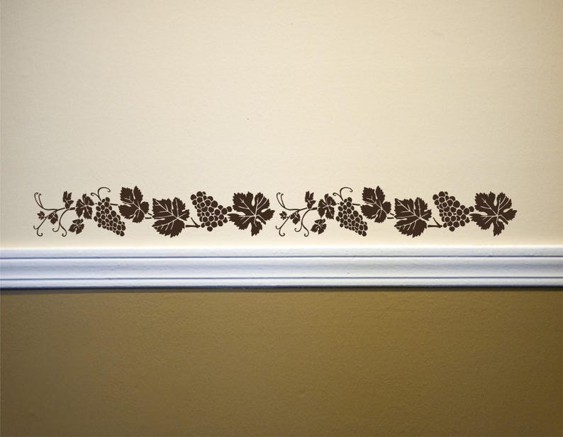 Grapevine Border Grapes Vector Line Cutting File Svg Dxf, Pdf, Eps, Png ...