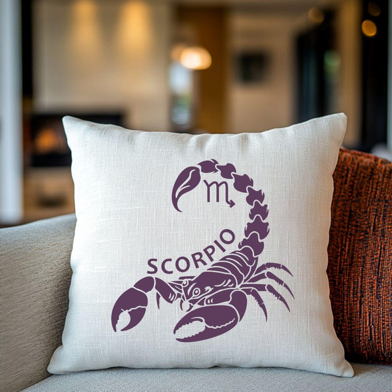 Scorpio Zodiac Star Sign Vector Line Cutting File for Vinyl, Laser ...
