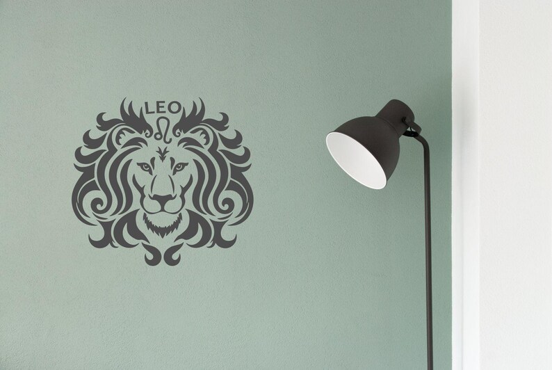 Leo Lion Fire Zodiac Star Sign Vector Line Cutting File for Vinyl ...