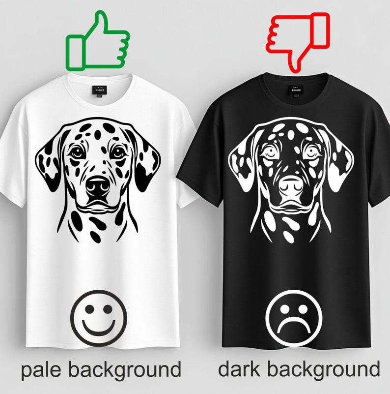 Dalmatian Spot Dog Face Vector File for Cutting, Vinyl, Laser, Cricut ...