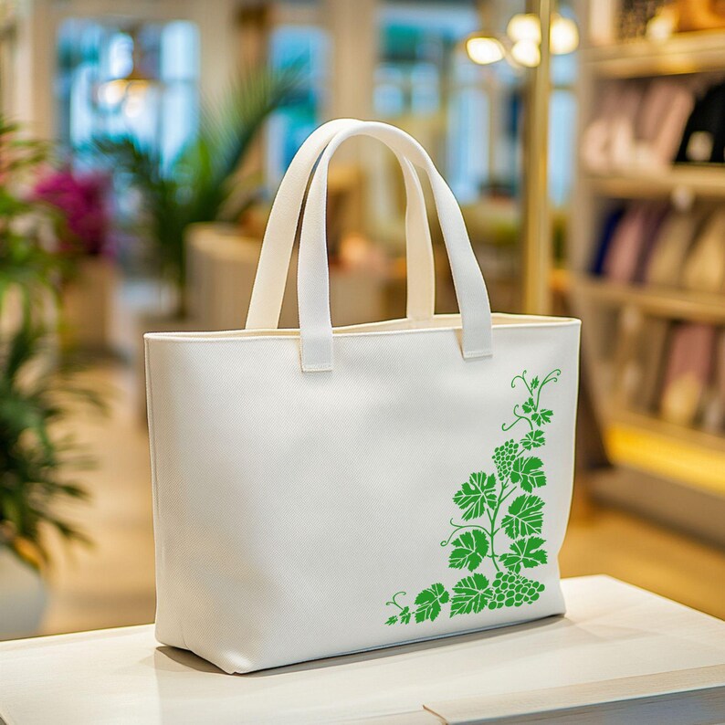 Grapevine Corner Grapes Vector Line Cutting File for Vinyl, Laser ...