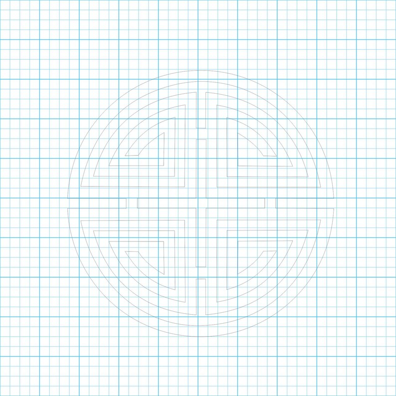 Chinese Shou Four Blessings Symbol Vector File for Cutting, Vinyl ...