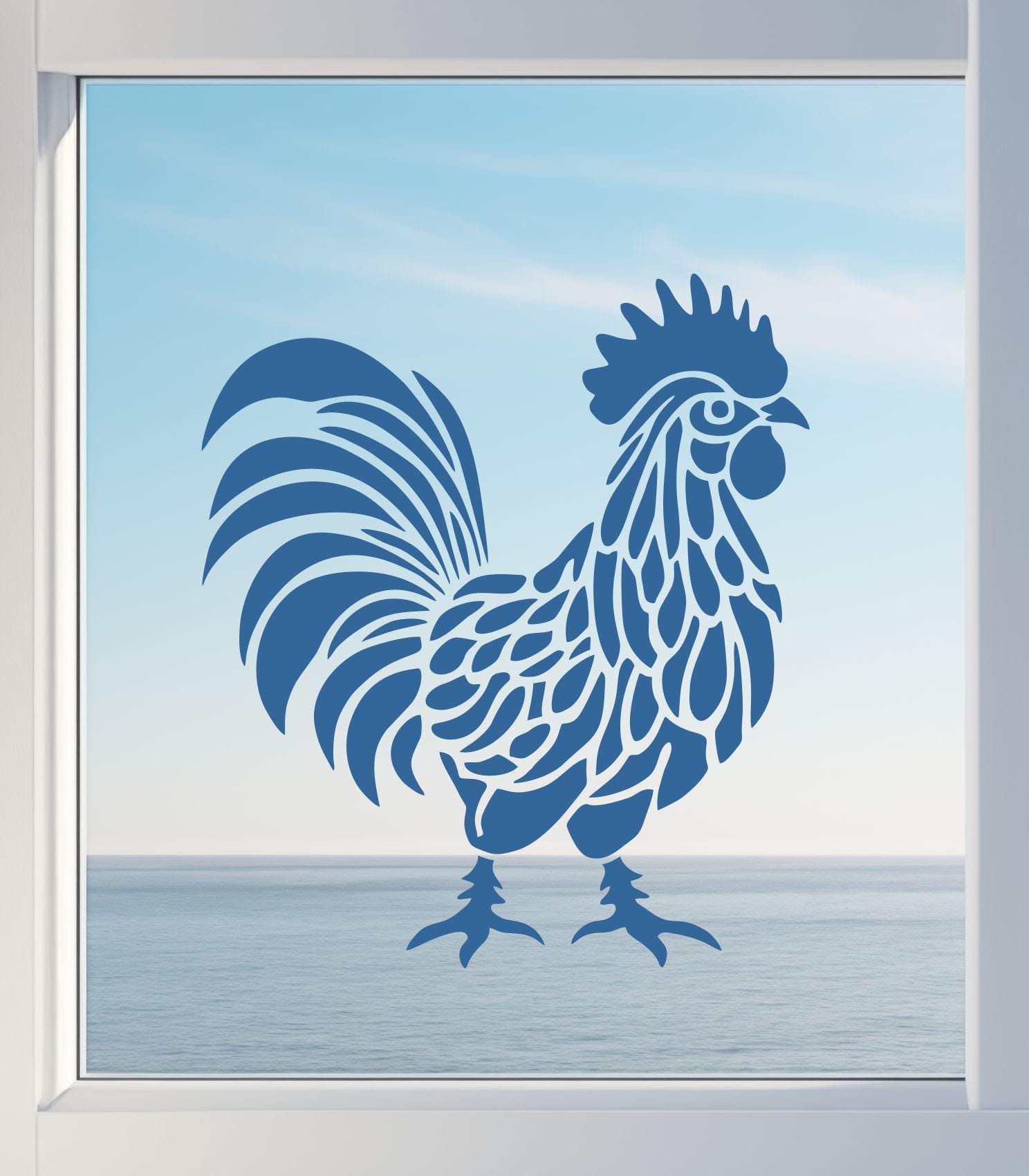 Rooster Cockerel Vector File, Stencil Ready, for Cutting, Vinyl, Laser ...