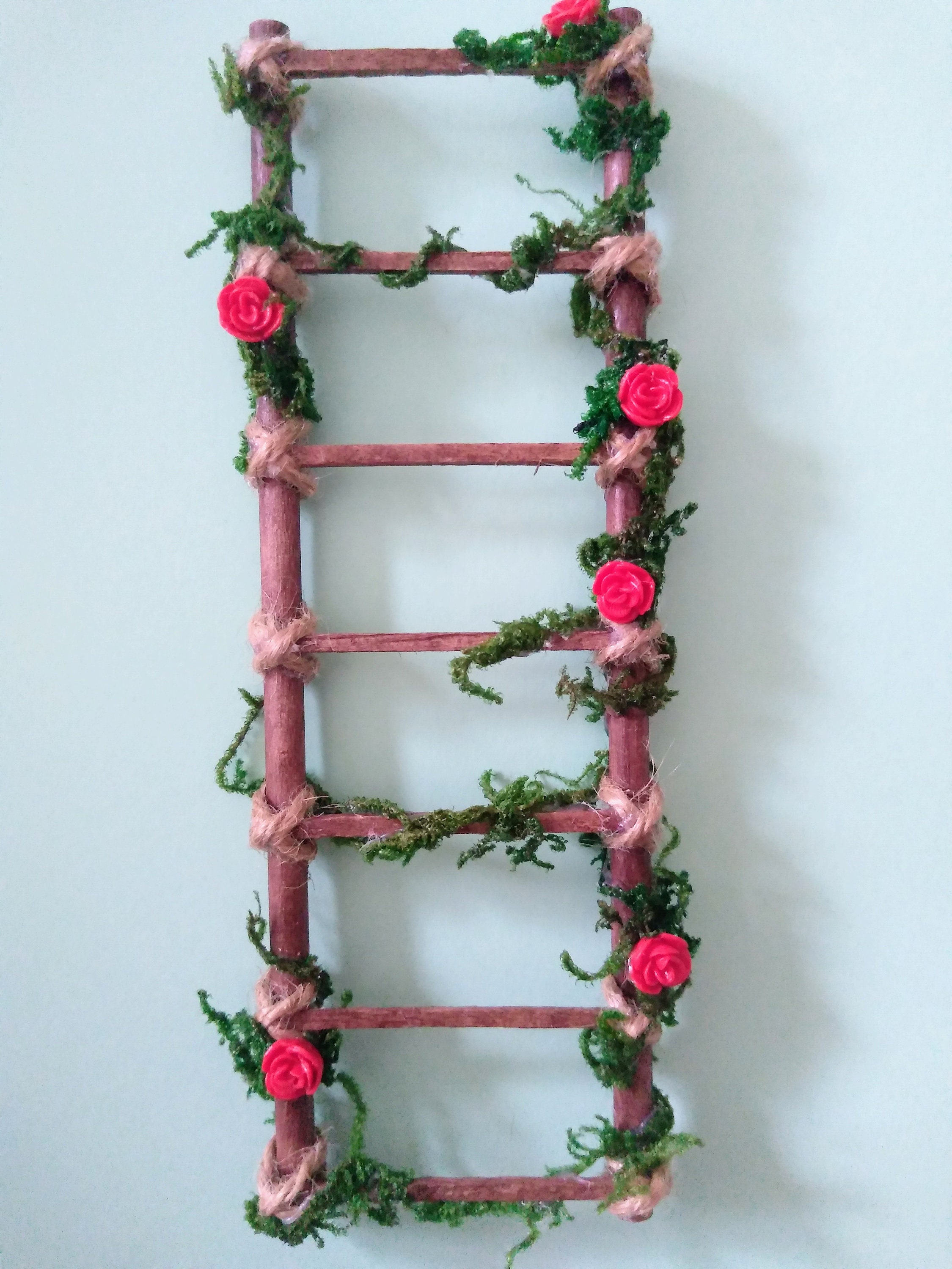Miniature Ladder Fairy Garden Ladder Fairy Garden Trellis - Etsy