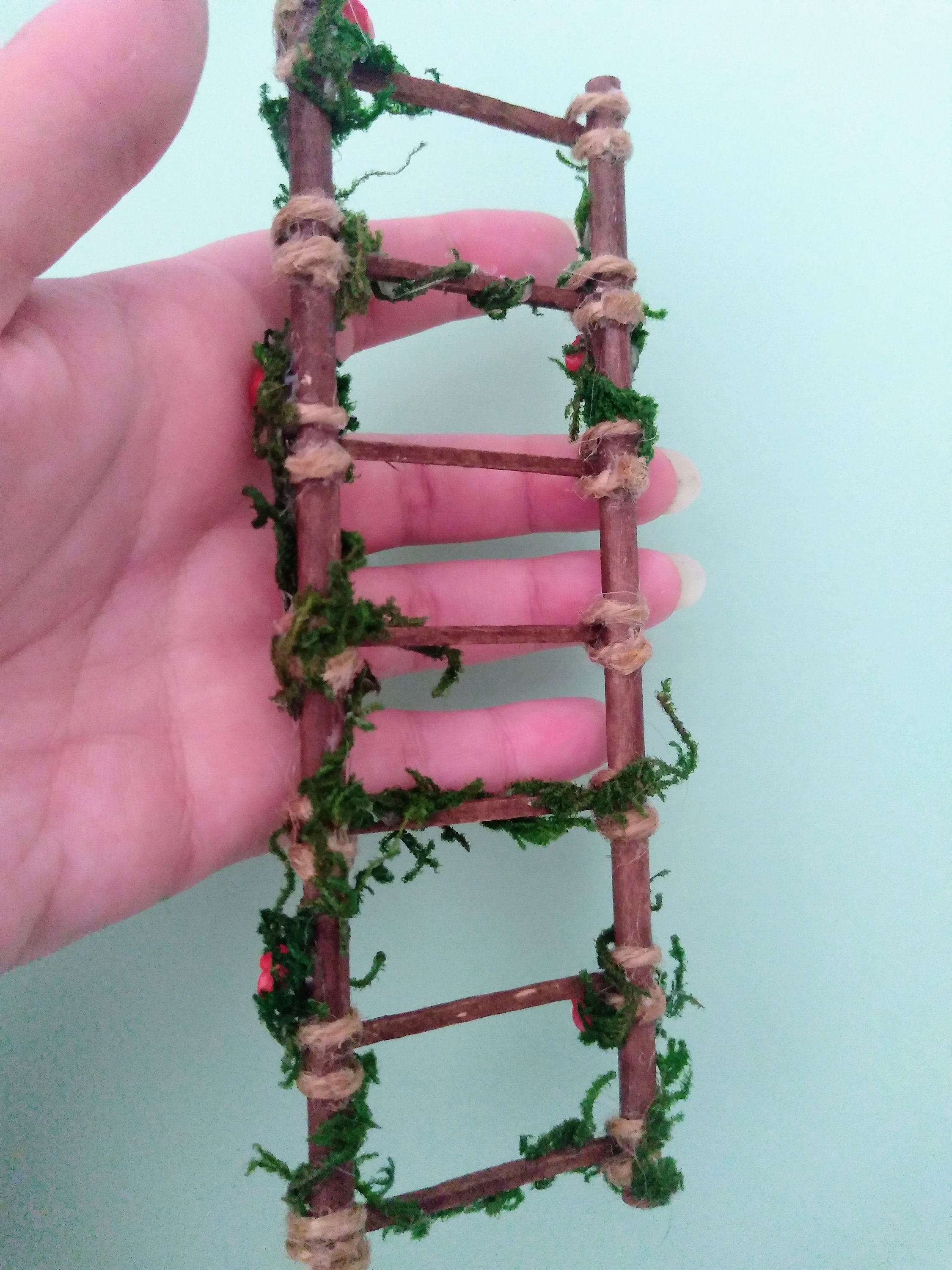 Miniature Ladder Fairy Garden Ladder Fairy Garden Trellis - Etsy