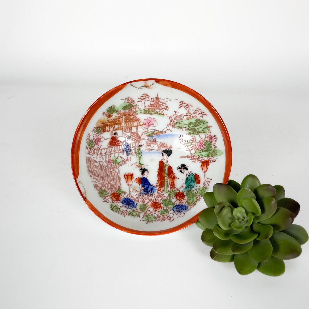 Antique Japanese Geisha Girl Porcelain China Bowl - Etsy