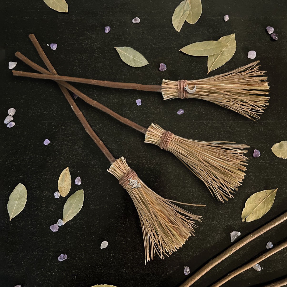 13 Mini Besom Witch Broom, With or Without MAGNET, Ornament Altar ...