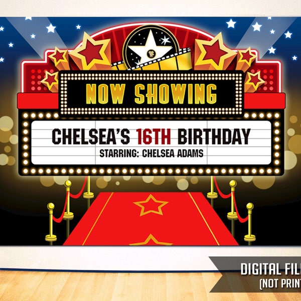 Hollywood Backdrop - Etsy