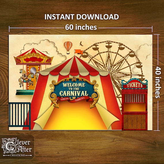 Vintage Carnival Backdrop