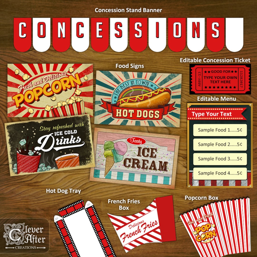 Concession Stand Printables Concessions Party Decorations Printable Kit concession-stand-printables-concessions-party-decorations-printable-kit