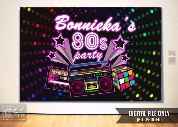 80s Party Background