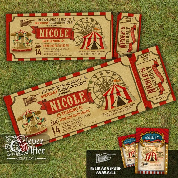 Vintage Carnival Tickets