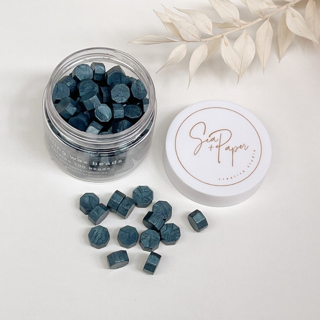 Midnight Blue Premium Sealing Wax Beads | 100 Pieces - Etsy