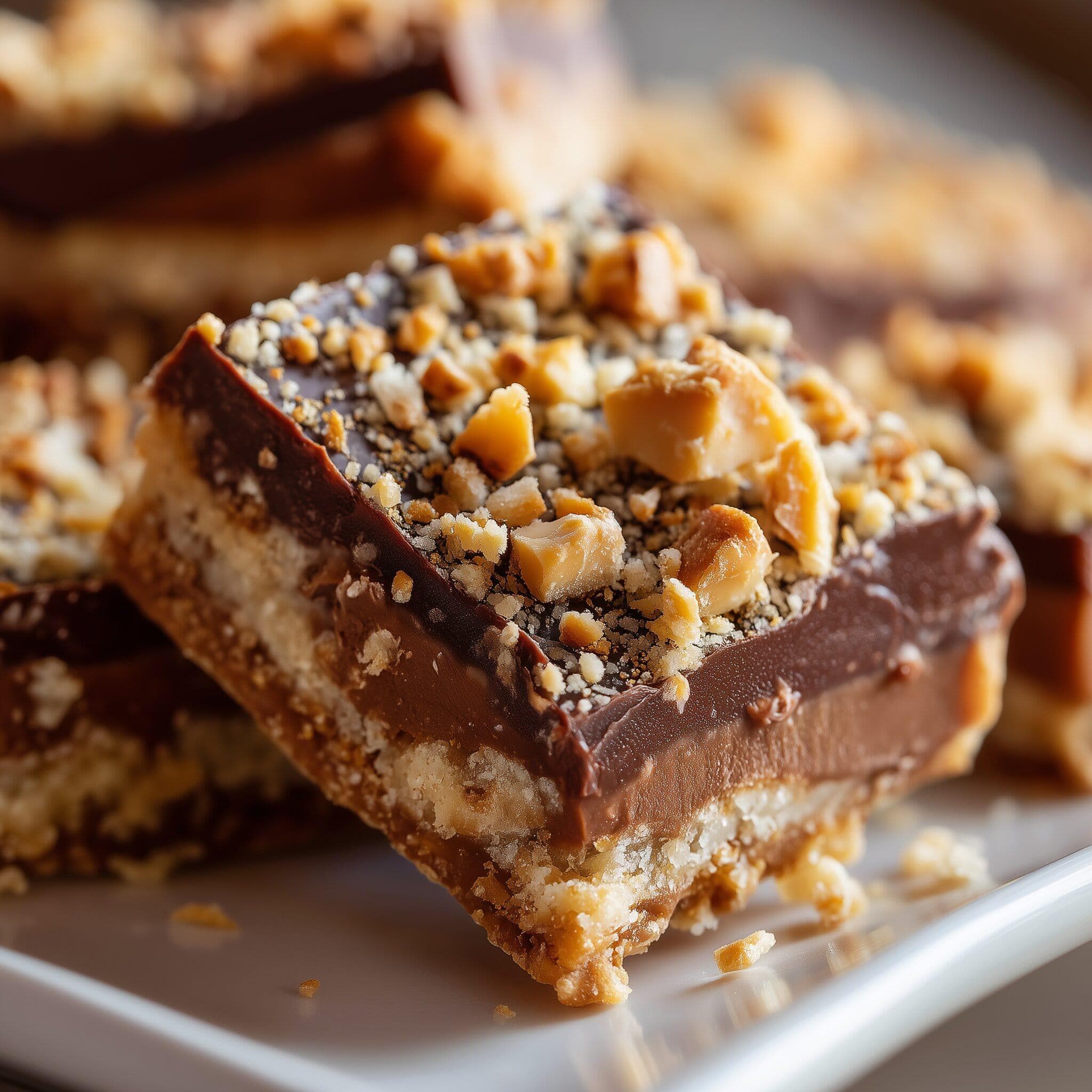 No Bake Chocolate Toffee Bars Recipe PDF, Creamy Easy Dessert, Sweet ...