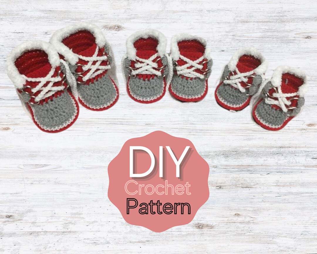 Crochet Boot Pattern Baby Winter Booties Baby Snow Boots - Etsy