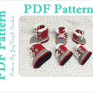 Crochet Boot Pattern Baby Winter Booties Baby Snow Boots - Etsy