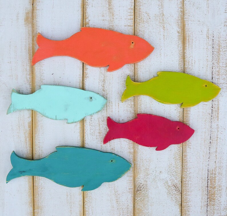 Wooden Fish, Wooden Fish Decor, Wood Fish Wall Art, Wood Wall Art, Wood ...