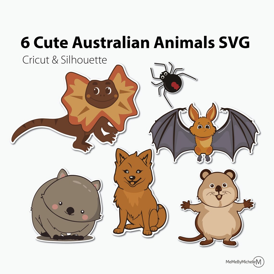 Australian Animals SVG Bundle | 6 Layered Cricut Cut Files - Etsy