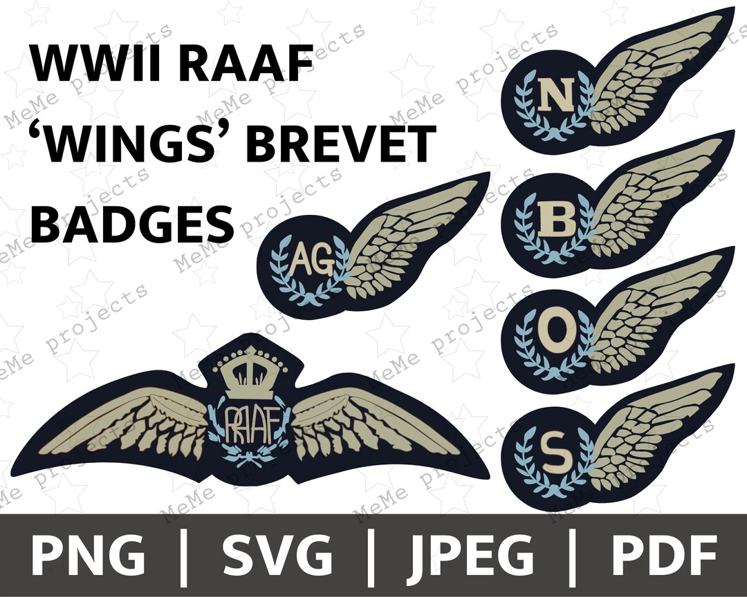 World War 2 "wings" Brevet Badges | RAAF | Prisoner of War | Vickers ...