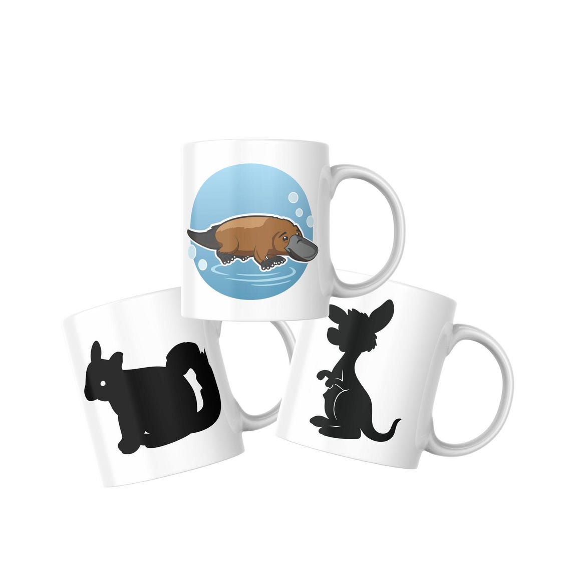 Australian Animals SVG Bundle: Possum, Numbat, Gecko, Platypus (digital ...