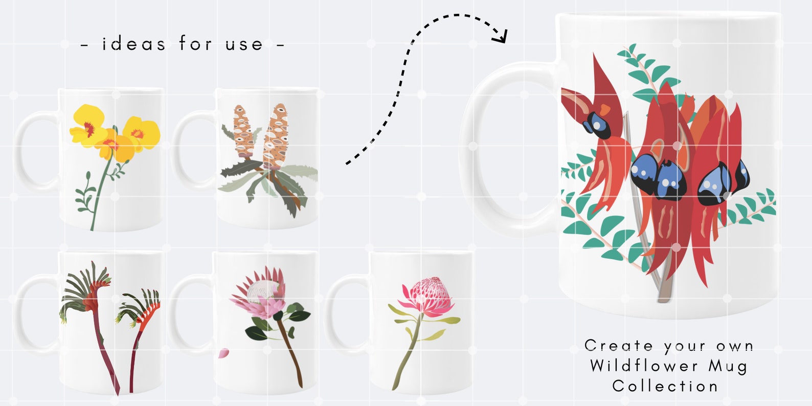Australian Flowers Pack Wildflowers SVG Png Australian - Etsy