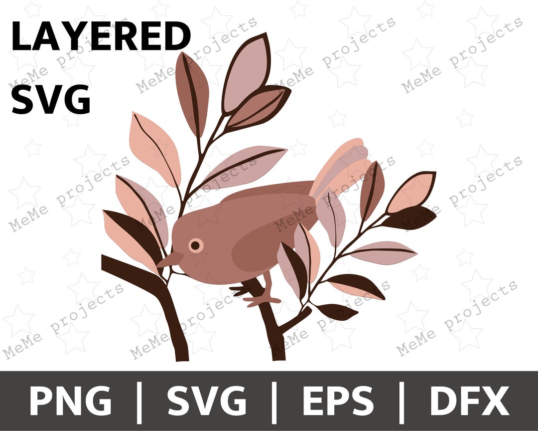 Layered Bird SVG: Australian Animals Clipart (PNG, DFX) - Etsy
