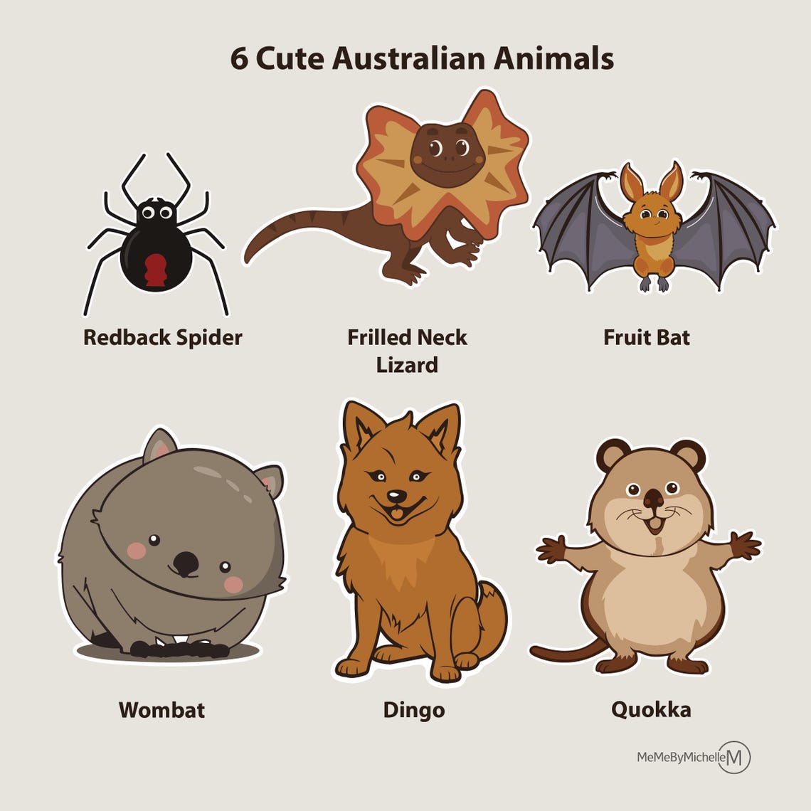 Australian Animals SVG Bundle | 6 Layered Cricut Cut Files - Etsy