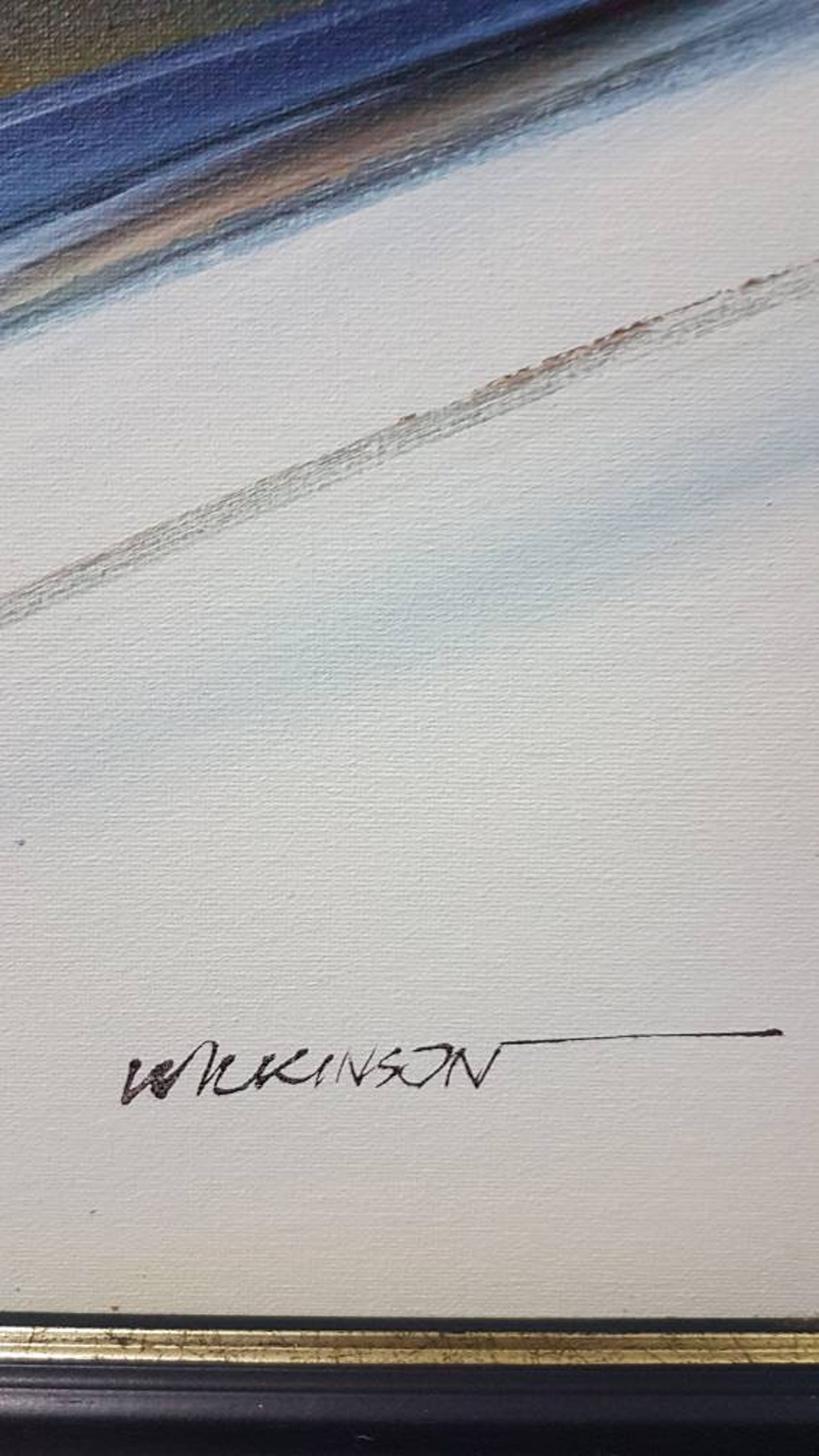 Vintage Abstract Acrylic Painting, Framed Painting, Signed Painting by ...