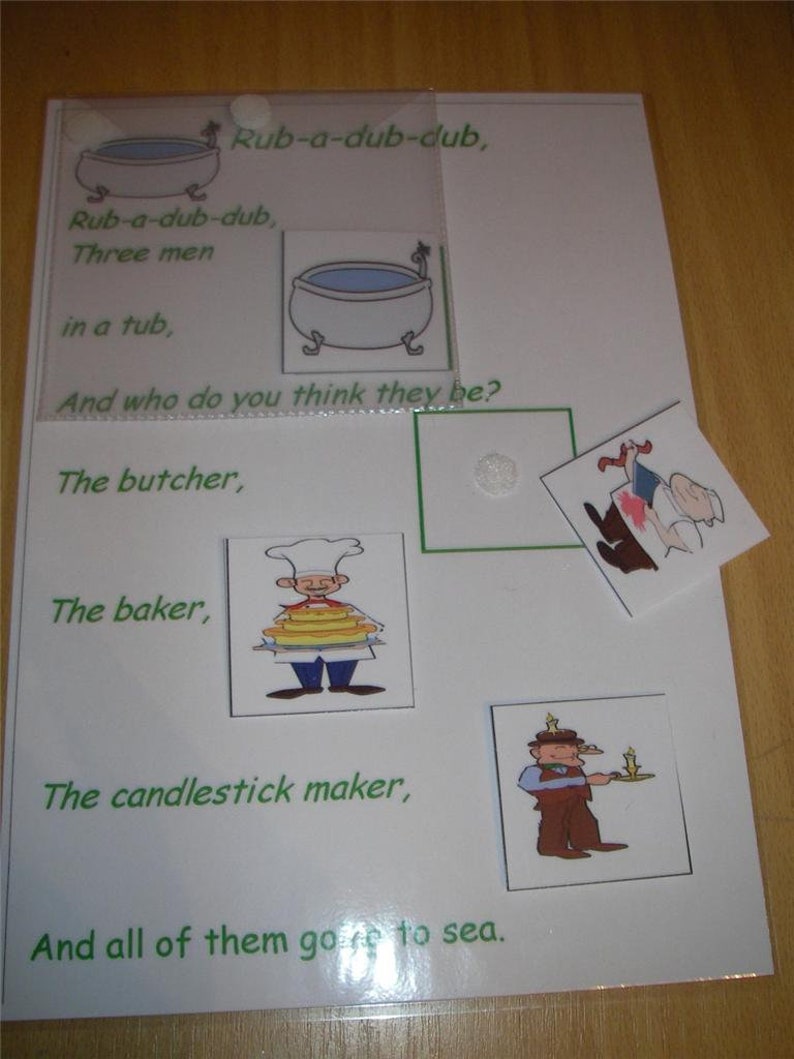 10 interactive nursery rhyme story boards | Etsy