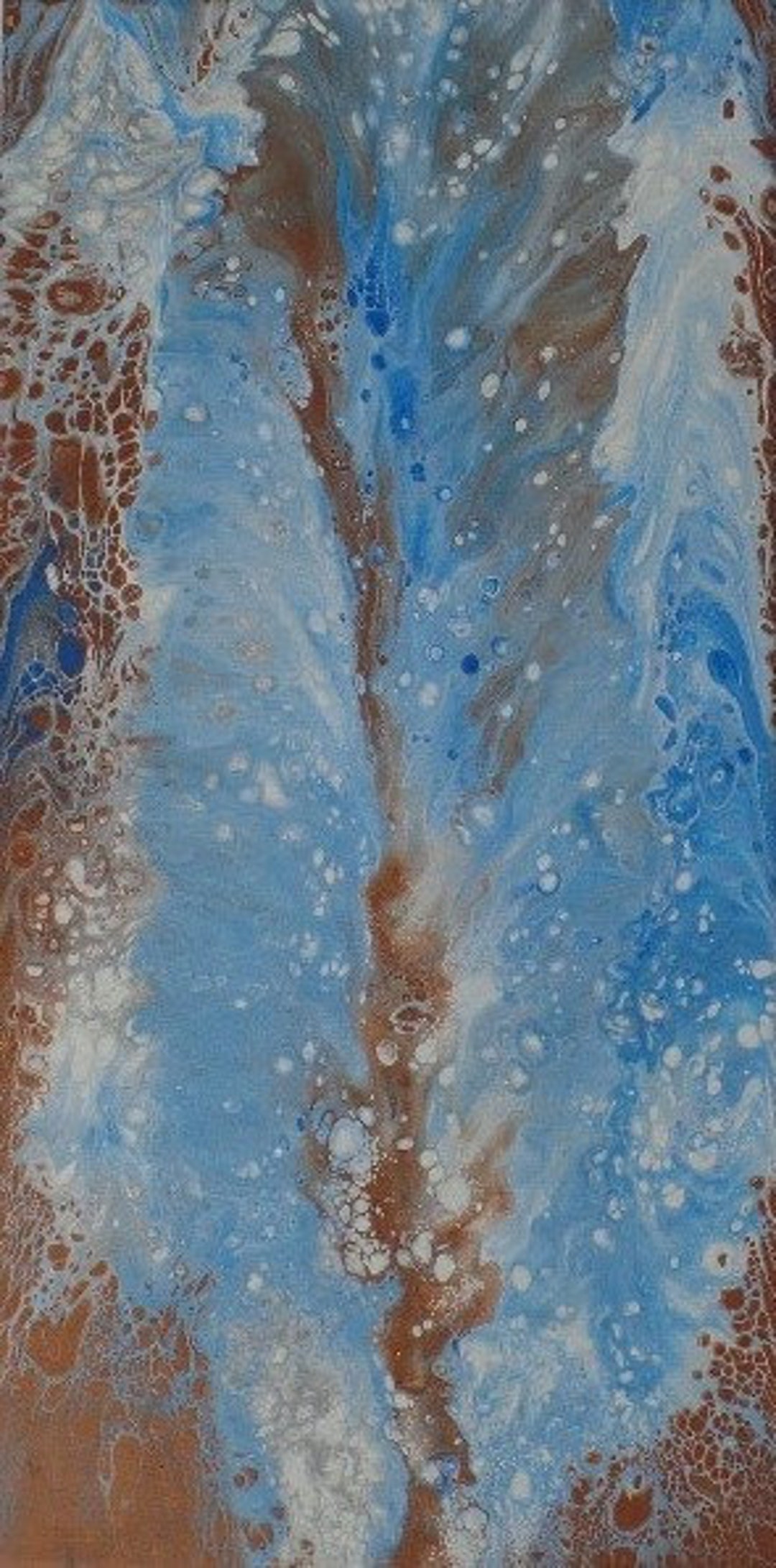 Plume Fluid Acrylic Painting on Canvas 10 X 20 - Etsy
